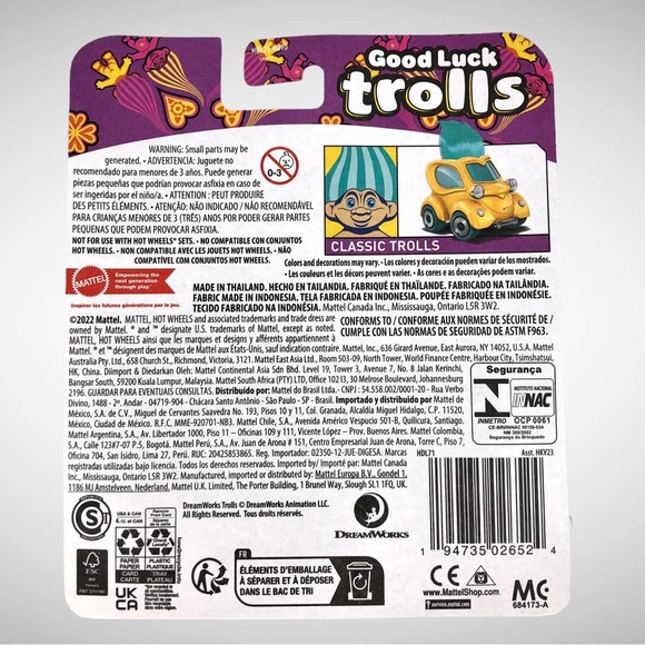 Trolls | Toys | Hot Wheels X Trolls Characters Cars Good Luck Trolls ...